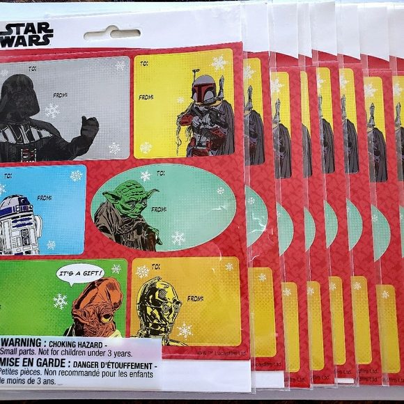 Star Wars | Party Supplies | Vintage Star Wars Gift Tag Labels | Poshmark